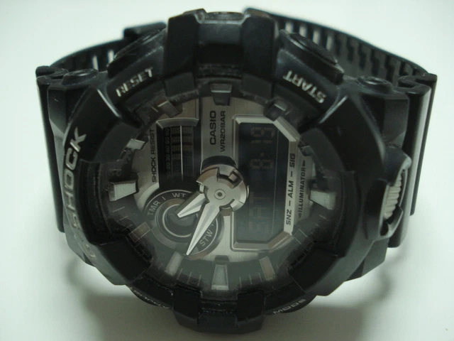 CASIO G-SHOCK ILLUMINATOR Wr20Bar Ga-710 Hau.in Black £34.57 - PicClick UK