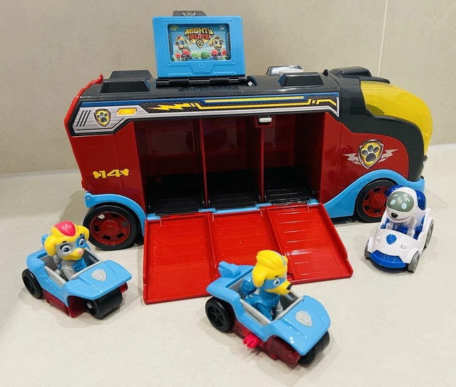 PAW PATROL MISSION Cruiser With Robodog Mighty Pups twins Ella And Tuck ...