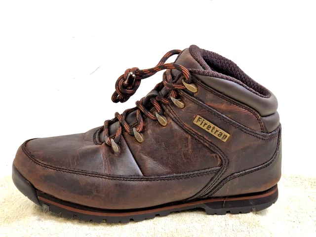 FIRETRAP MENS WALKING Boots Leather dark Brown UK 8 EU 42 £11.00 ...