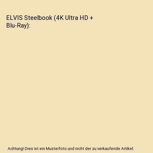 ELVIS STEELBOOK (4K Ultra HD + Blu-Ray), Austin Butler EUR 20,99 - PicClick IT