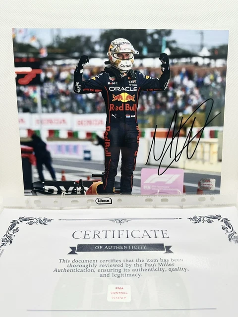 MAX VERSTAPPEN RED Bull Champion Photo Autograph 8X10 Hand Signed ...