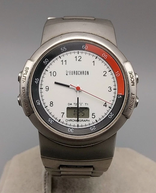 JUNGHANS EUROCHRON RADIO Controlled Chronograph 5Bar Ana-Digi Junghans ...