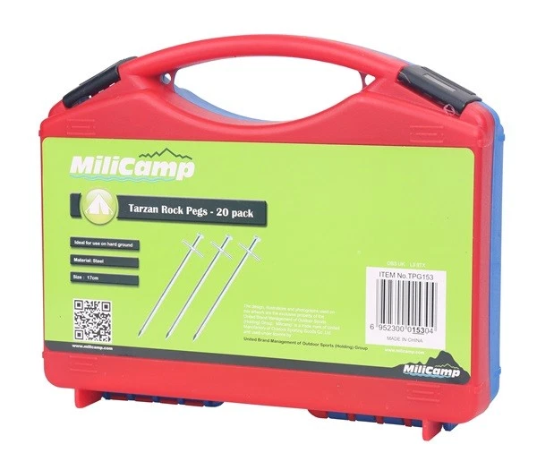 MILICAMP TARZAN ROCK Peg 17cm x20 Strong Durable Military Tent/Basha £11.99 - PicClick UK