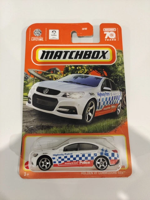 MATCHBOX HOLDEN VF Commodore SSV Highway Patrol Police Car White / Long ...
