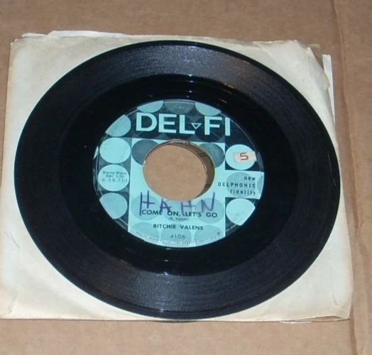 RITCHIE VALENS FRAMED / come on let's go ( rock ) 7" 45 VERY RARE EUR ...