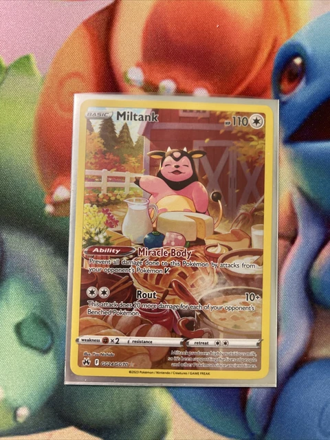 POKÉMON TCG MILTANK Crown Zenith: Galarian Gallery GG24/GG70 Holo Rare ...