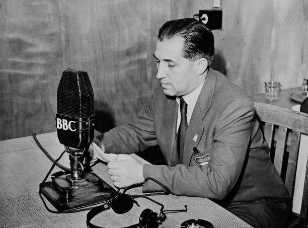 HUNGARIAN PRESENTER MAKING A Radio Broadcast Bbc 1948 Olympics Old ...
