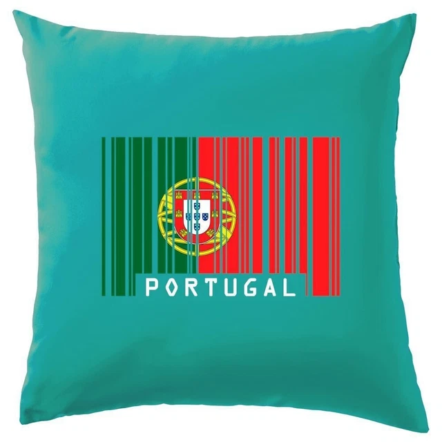 PORTUGAL CODE-BARRES DRAPEAU - Coussin - Portugais Drapeaux Lisbon ...