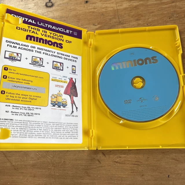 MINIONS DVD INCLUDES 3 Mini Movies Region 4, 2 Free Postage $6.95 ...