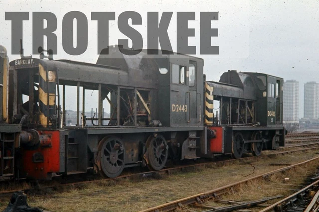 35MM SLIDE BR British Railways Diesel Loco Class 06 D2443 1974 Original ...