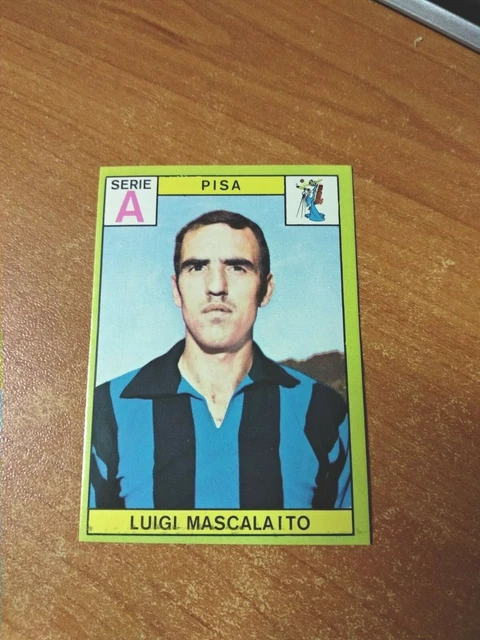 FIGURINA CALCIATORI PANINI LUIGI MASCALAITO - PISA 1968-69 originale ...