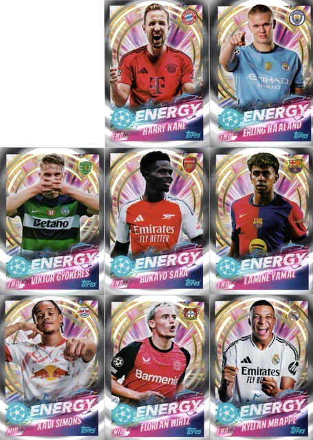 TOPPS UEFA CHAMPIONS League 2024/25 Sticker Energy & Energy Parallels EUR 7,00 - PicClick DE