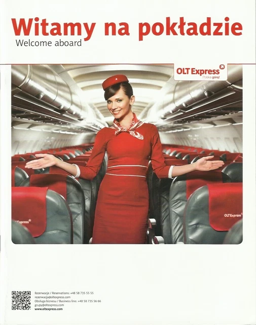 OLT EXPRESS AIRLINES Profile Brochure Inflight Magazine Cabin Crew ...