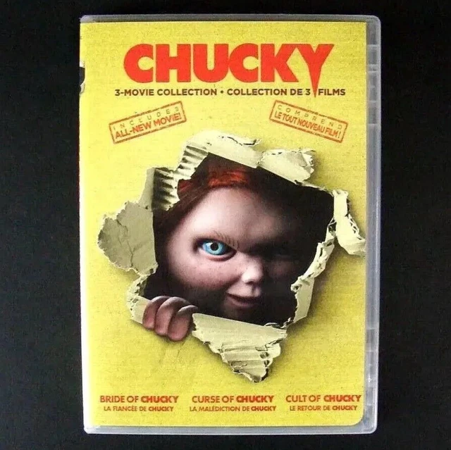 CHUCKY 3-MOVIE COLLECTION DVD 2017 3-Disc Set Child's Play Slasher ...