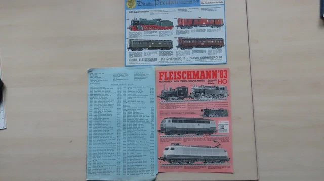 FLEISCHMANN CATALOGUE 1983 and Price List EUR 4,58 - PicClick IT
