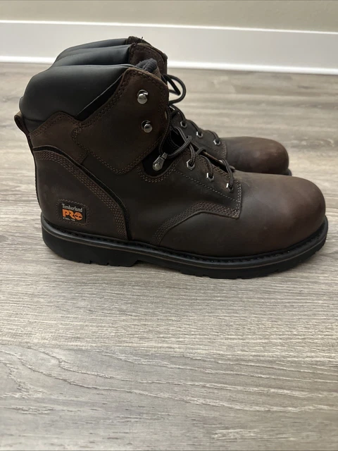 TIMBERLAND PRO PIT Boss 6 inch Men's 15 Steel Toe Work Boot Brown ...