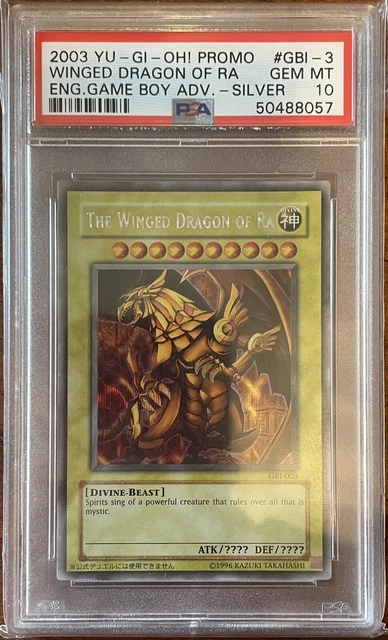YU-GI-OH THE WINGED Dragon Of Ra GBI-003 Secret Rare Silver Game Boy 2003 PSA 10 $885.32 ...