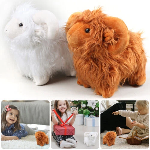 NEW 25CM WOOLY Ram Sheep Plush Soft Toy - Cuddly Toy Gift Idea Highland ...