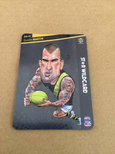 2024 AFL TEAMCOACH Star Wildcard Dustin Martin SW-14 - ( Tigers ) $34. ...