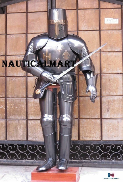 SCA TEMPLAR WEARABLE Medieval Knight Combat costume Armor Full Suit ...
