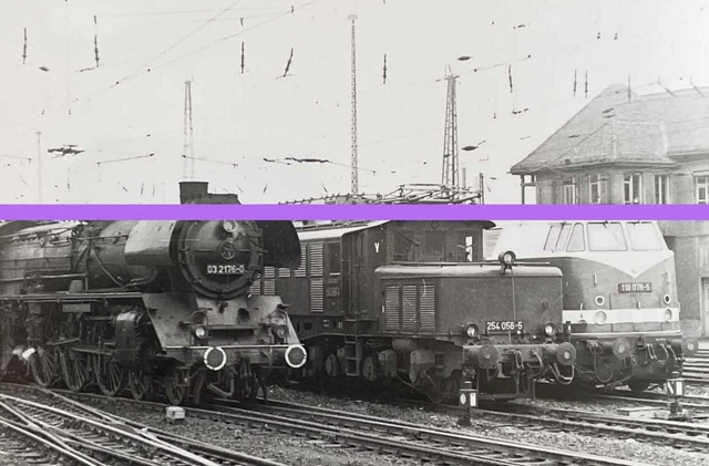 DREI LOKS BAHNHOF DDR - Dampflok Zug Eisenbahn Bahn Reichsbahn - Foto EUR 2,99 - PicClick DE