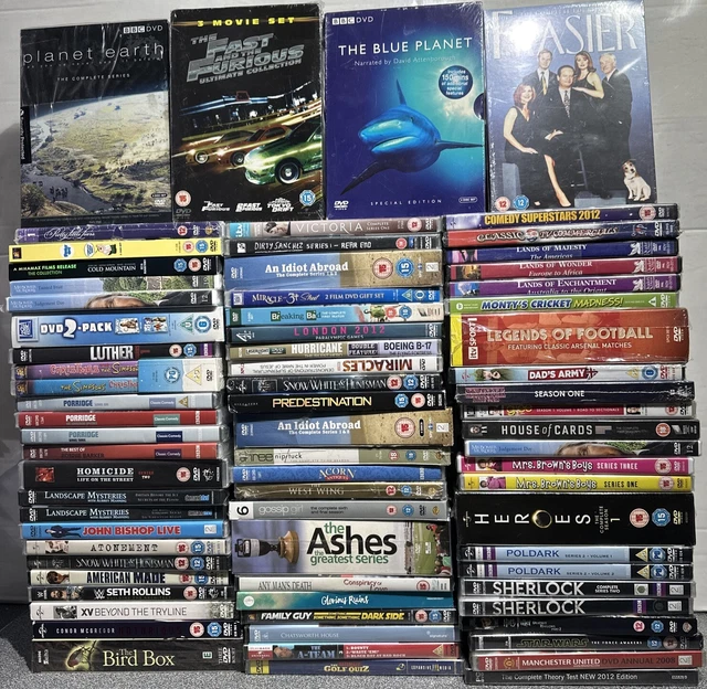 NEW SEALED DVD Job Lot Bundle films, General Interest , TV, Comedy Etc ENS112 £39.99 - PicClick UK