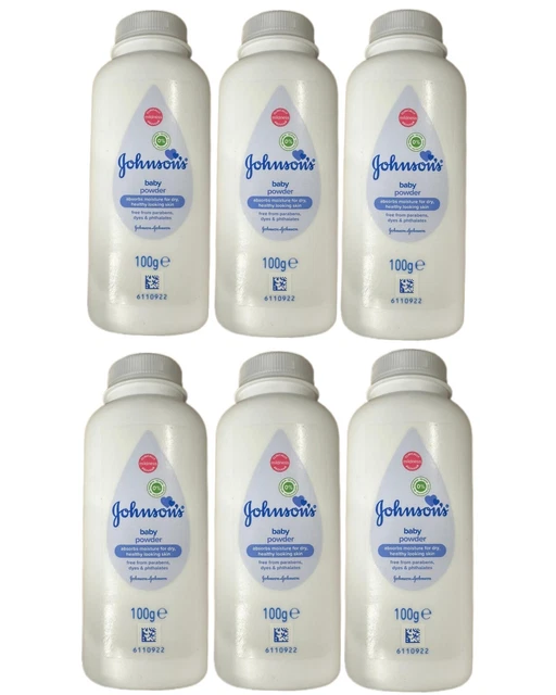 6X JOHNSON'S BABY Powder Pure & gentle Daily Care 100g £26.99 - PicClick UK