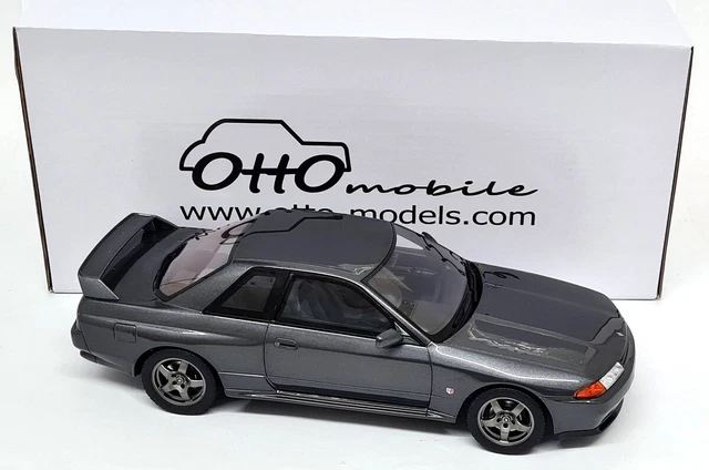 OTTO 1/18 - Nissan Skyline BNR32 R32 GT-R KH2 1993 Grey Resin Scale Model Car EUR 205,84 ...