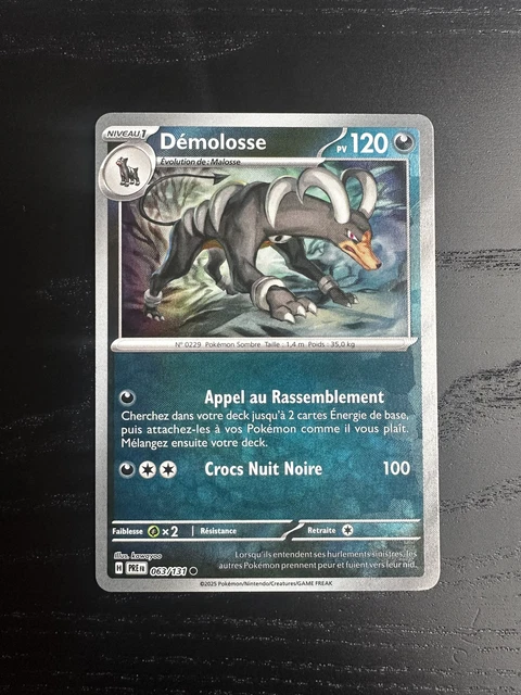 CARTE POKÉMON DÉMOLOSSE 063/131 Reverse Pokeball Evolutions ...