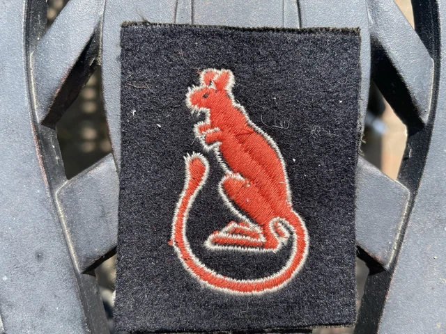 ORIGINAL BRITISH DESERT Rats WWII 7th Armoured Division Formation Badge ...
