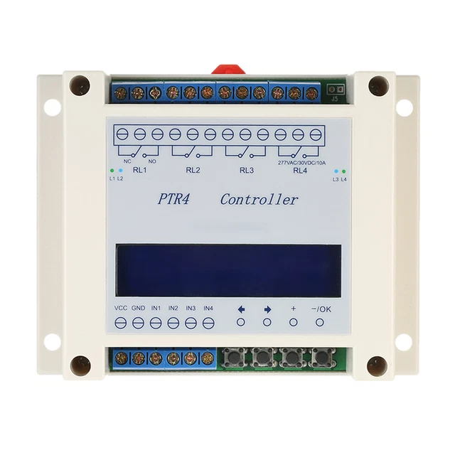 DC6-40V 4-CHANNEL PROGRAMMABLE Digital Relay Timer Controller Delay ...