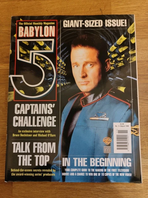 MAGAZINE - BABYLON 5 The Official Monthly Magazine No #2 August 1998 £3 ...