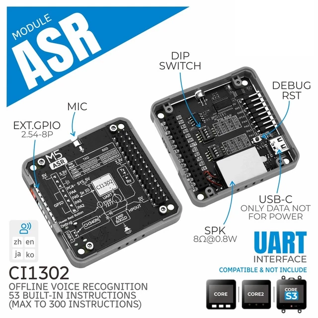 MODULE AI INTELLIGENT Offline Voice Module CI1302 Chip with ...