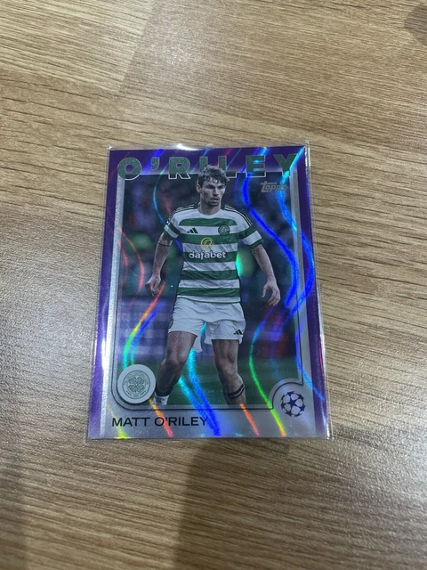 TOPPS UCC FLAGSHIP 2024 Celtic Card - Matt O’Riley Purple Flowfractor ...