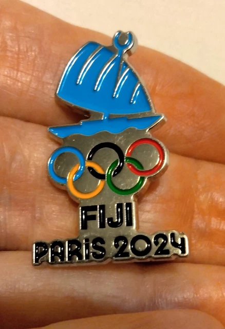 FIJI PARIS 2024 Olympic NOC PIn Paris 2024 Trader Button $64.77 ...