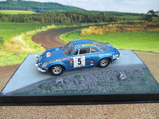 RENAULT ALPINE A110RALLY car model on code 3 diorama plinth Rally ...