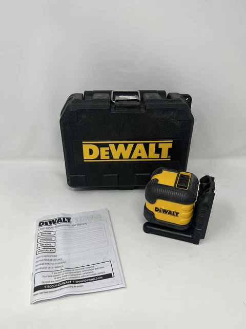 DEWALT DW08302 100-FOOT 3-Spot Self-Leveling Beam Red Laser Level with ...