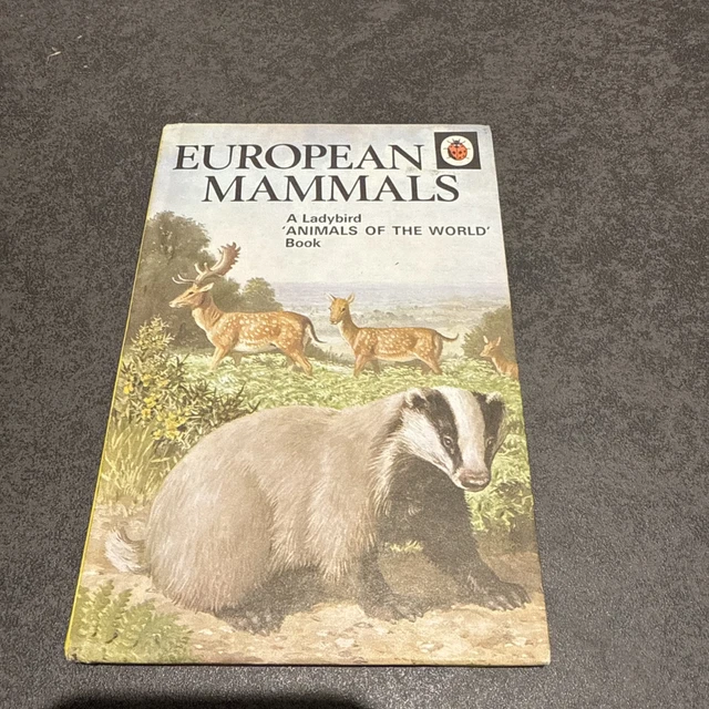 LADYBIRD ANIMALS OF The World Book, European Mammals 1971 First Edition ...