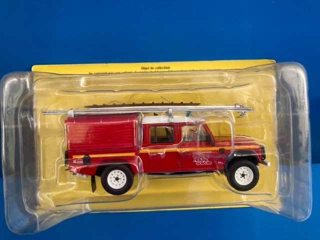 POMPIERS 1/43 N°57 LAND ROVER DEFENDER VTUHR Véhicule ( HAUTE-SAVOIE ...