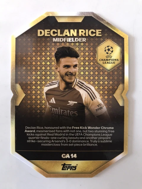 TOPPS MATCH ATTAX 2025/2026 Declan Rice Chrome Award Winner #CA14 EUR 4,00 - PicClick FR