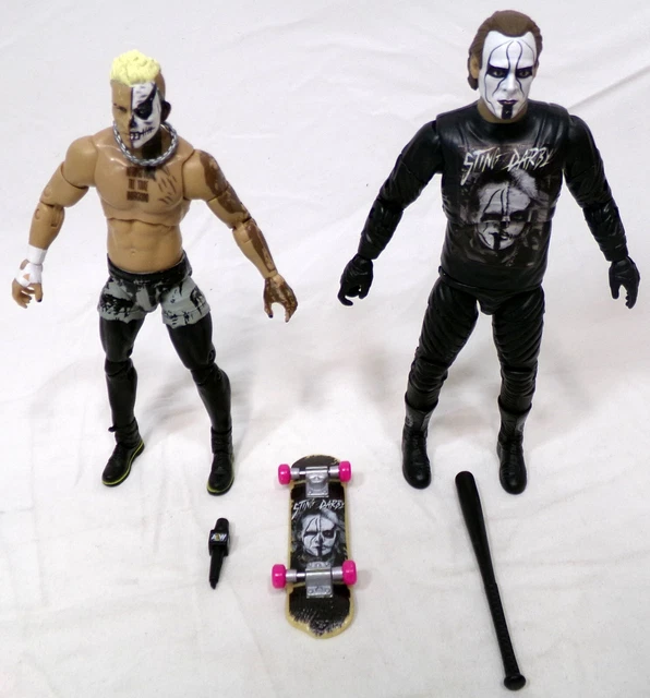 JAZWARES AEW CROW Sting Y Darby Allin Set De Figuras De Equipo De 6" Y ...