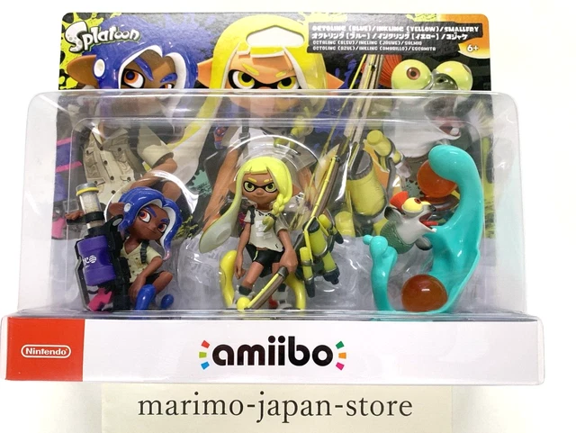 NINTENDO AMIIBO SPLATOON Triple Set Inkling Yellow/Octoling Blue ...