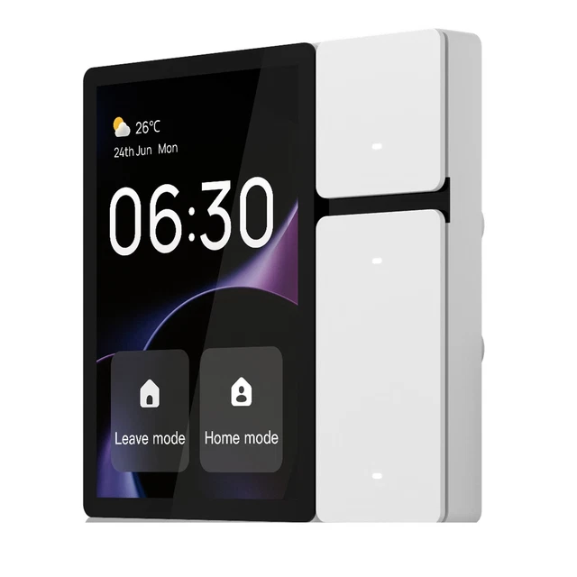 SLEEK DESIGN WIFI Smart Control Panel with Customizable Brightness ...