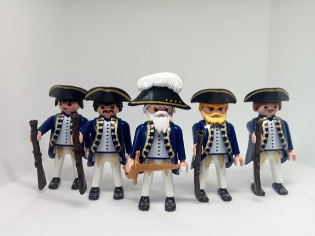 PLAYMOBIL HISTORY 5 French Soldiers new custom Bundle B EUR 32,00 ...