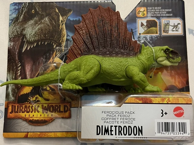 JURASSIC WORLD DOMINION Ferocious Pack Dimetrodon Dinosaur Figure 3 ...