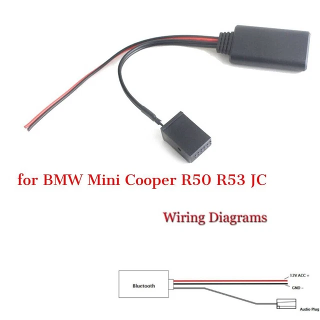POUR BMW POUR Cooper R50 R53 Bluetoo 12-Pin BT Câble Module Connecteur ...