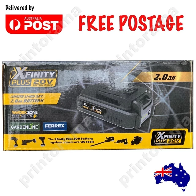 GENUINE XFINITY PLUS 20V Li-Ion 2.0Ah Battery - Aldi Ferrex Workzone ...