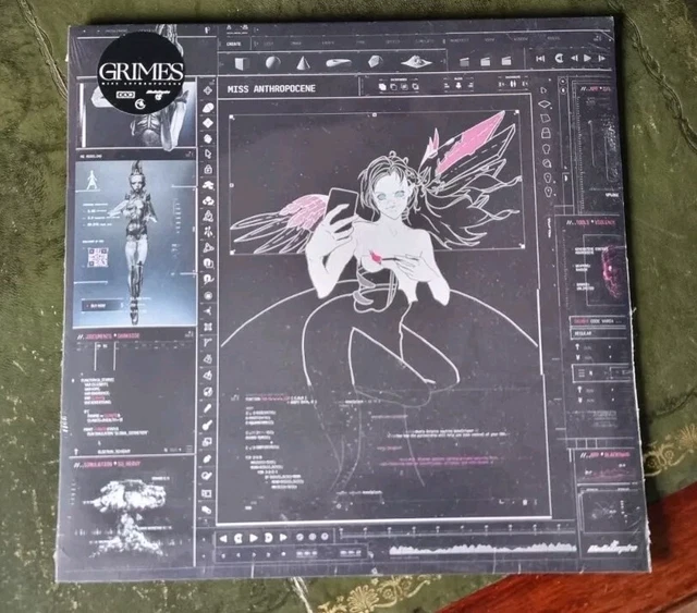 GRIMES MISS ANTHROPOCENE Vinyl Limited Edition Record Pink Transparent ...