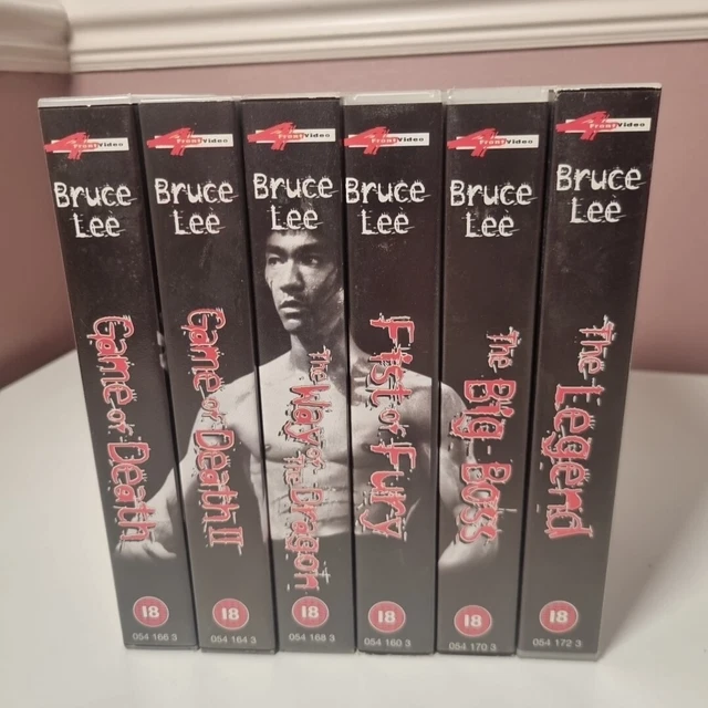 BRUCE LEE VHS Movie Collection Game Of Death 1&2, The Way Of The Dragon ...