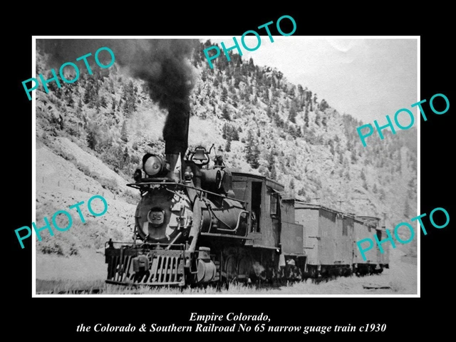 POSTCARD SIZE PHOTO EMPIRE COLORADO SOUTHERN RAILROAD NARROW GAUGE ...